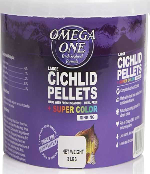 SUPER COLOR CICHLID PELLETS 3 LB-2mm/ lento descenso - Don Pez Bogotá